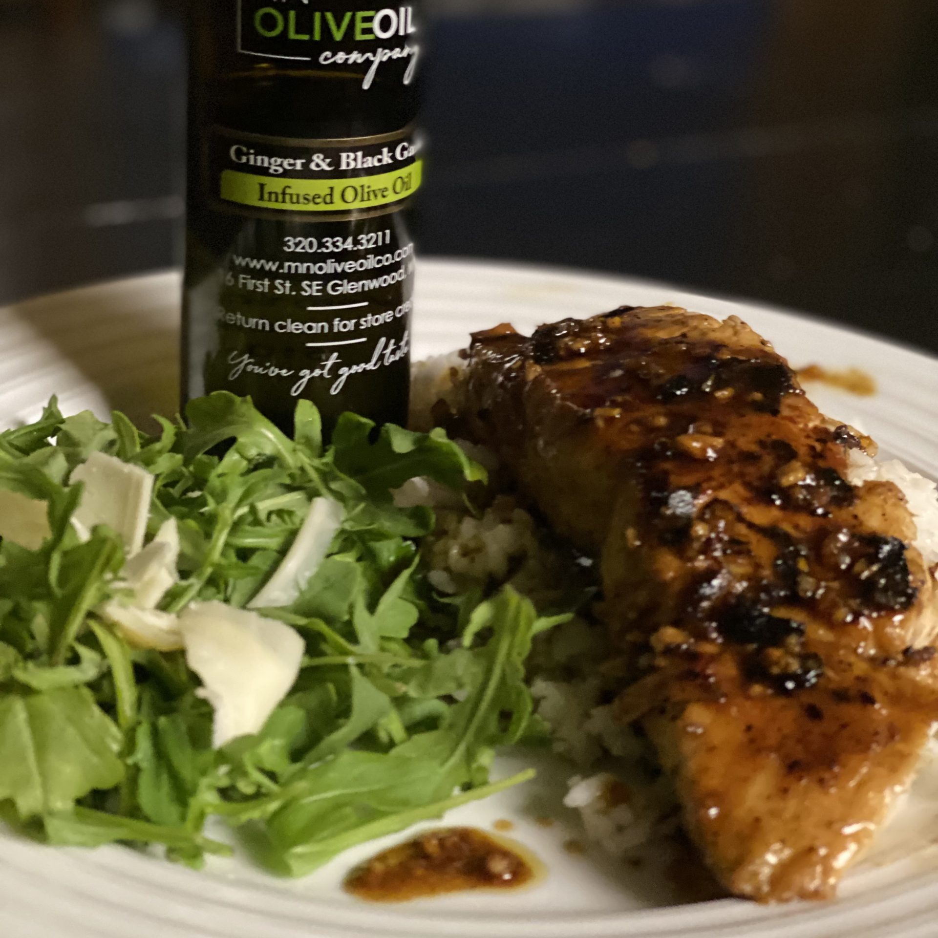 Asian Salmon w/ Ginger Garlic Glaze - MN Olive Oil & Kitchen Co.