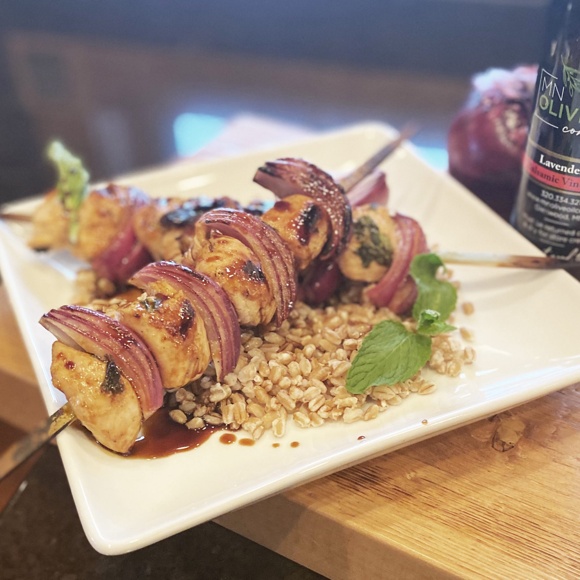 Lavender Mint Chicken Kabobs - MN Olive Oil & Kitchen Co.